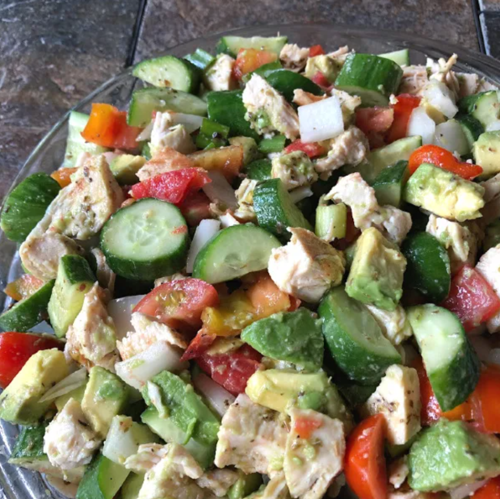 Chicken Chopped Salad - Healthy Dip